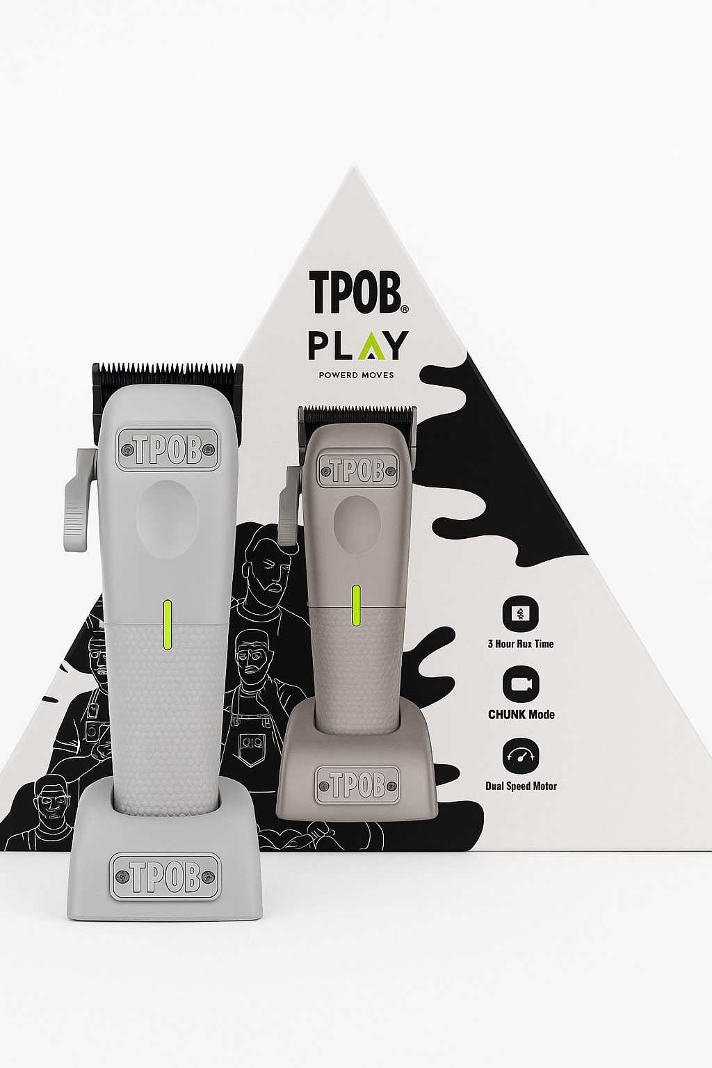 TPOB Play Mini Clipper - Light Grey Edition – Jersey Shore Barber Supply